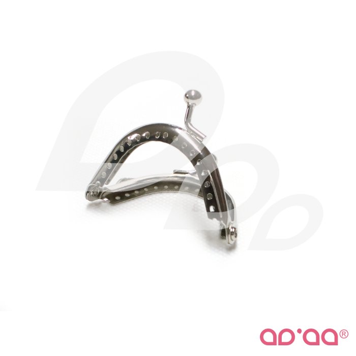 Fecho Metálico 5,5 cm Redondo- prata - Retrosaria