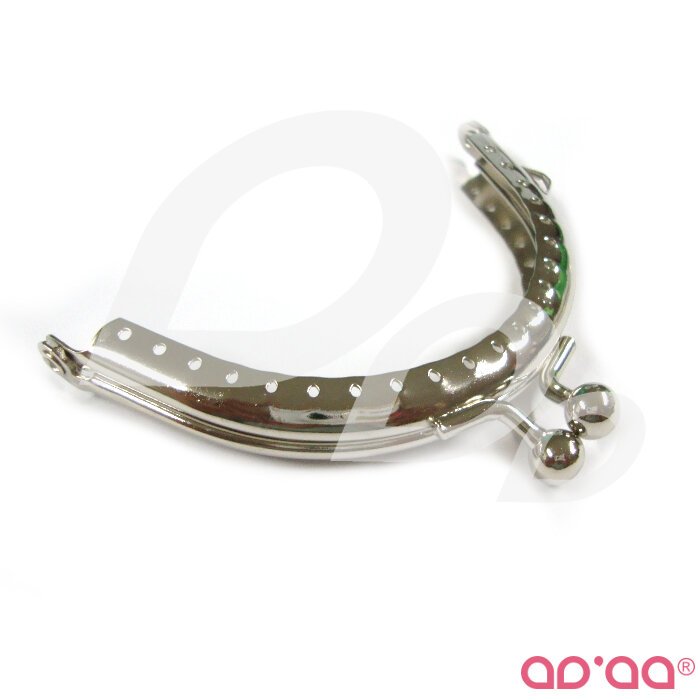 Fecho Metálico 8,5cm redondo prata - Retrosaria