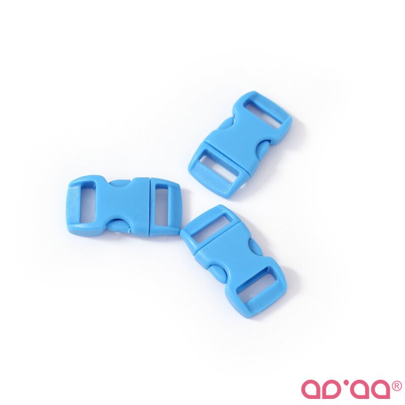 Fecho Plástico Azul Turquesa 1cm - Retrosaria