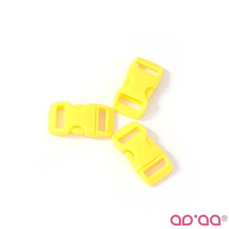 Fecho Plástico Amarelo 1cm - Retrosaria